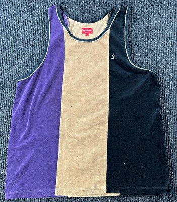 Supreme Tank Top Large Purple Tan and black | eBay