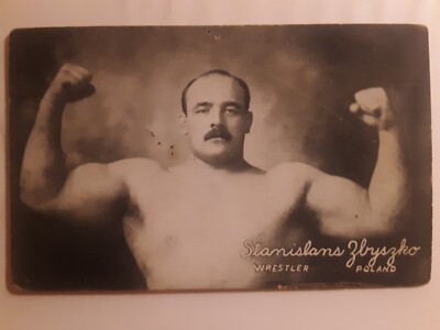 Stanislaus Zbyszko Wrestling Champion RPPC Poland Circa 1920 | eBay
