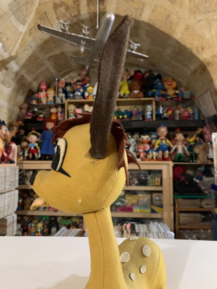 VINTAGE LARGE toy doll FELT BAMBI WALT DISNEY CRESBA LARS LENCI 1960s ...