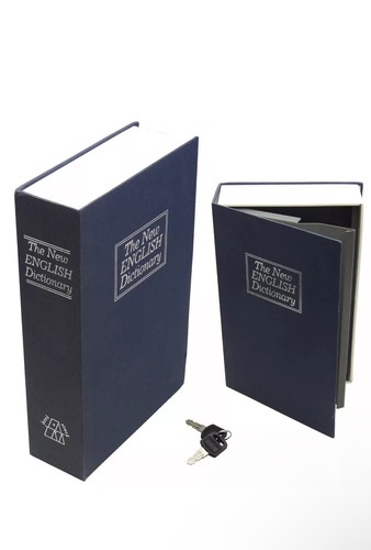 Dictionary Hollow Book Safe Diversion Secret Stash Booksafe Lock & Key ...