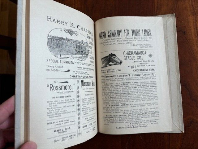 1895 Souvenir Program of Epworth League Conference in Chattanooga ...