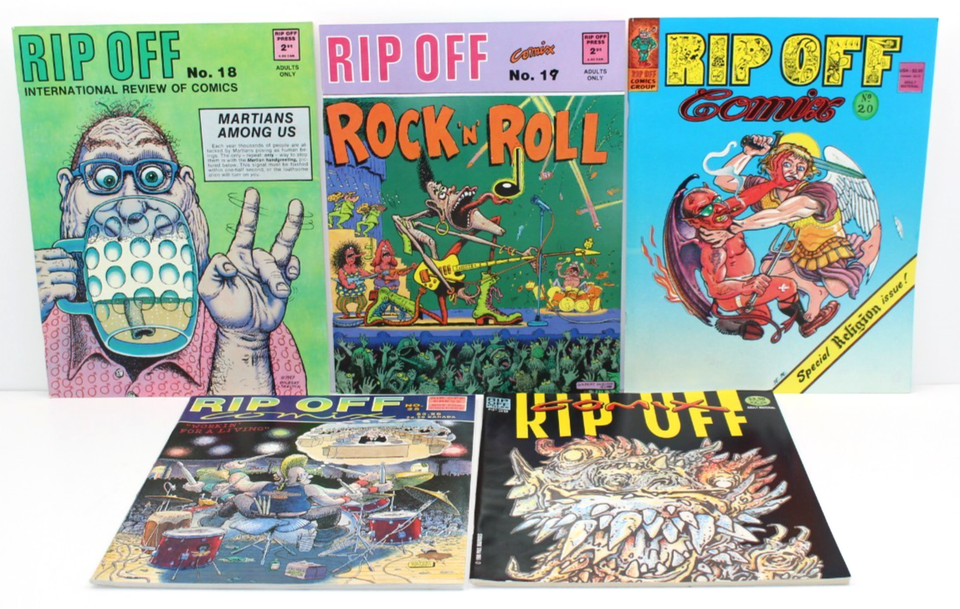 Rip Off Lot of 9 Comics ~ #11, 12, 16-20, 25 & 29 ~ Adult Fantasy 1982 ...