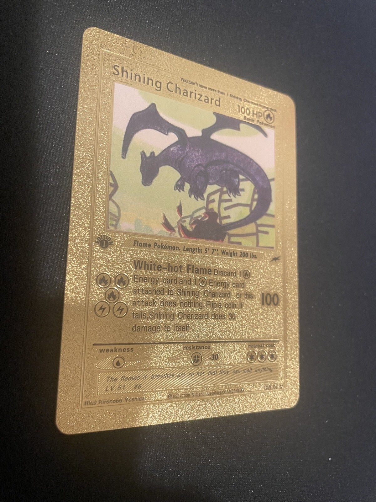 Ultra Rare Shining Charizard 1st Edition 107/105 Gold Foil Pokemon Card Mint | eBay