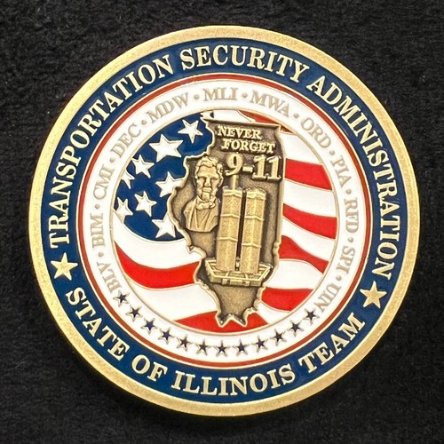 Illinois Team TSA Challenge Coin | eBay