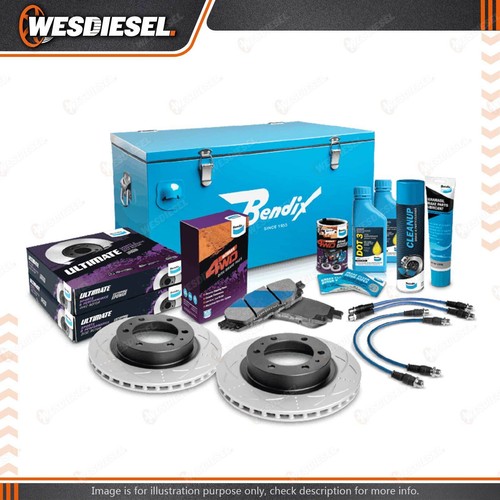 Bendix Front Ultimate 4WD SUV High Performance Brake Upgrade Kit U4WD ...