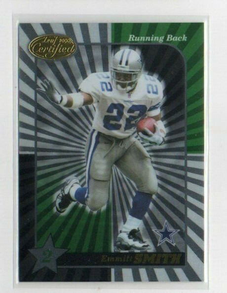 EMMIT SMITH DALLAS COWBOYS 2000 LEAF CERTIFIED GREEN 2 STARS | eBay