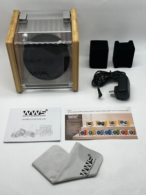 Watch Winder Smith Bamboo Single Automatic Watch Winder - 4 Rotation ...