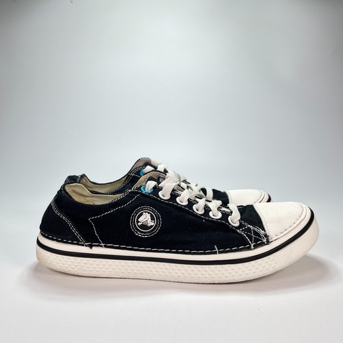 Crocs Hover Black White Lace Up Low Top Casual Shoes Footwear Men's ...