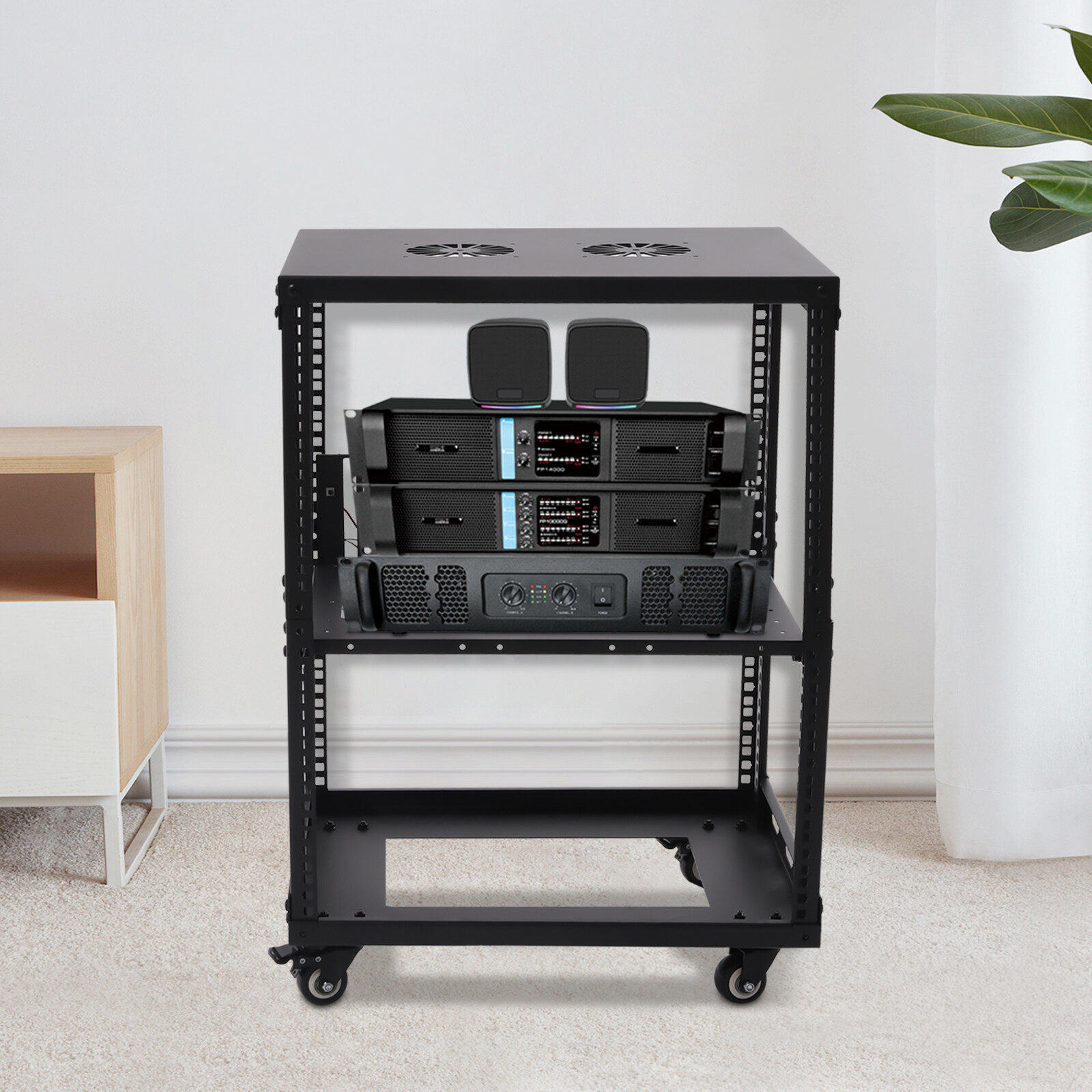 12U 4 Post Relay Rack Iron Open Frame Server Rack Network Server Rack ...