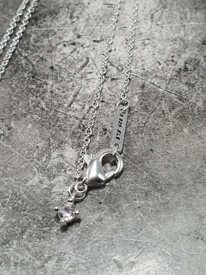 Pandora Sparkling Herbarium Cluster Necklace 50cm Used | eBay UK