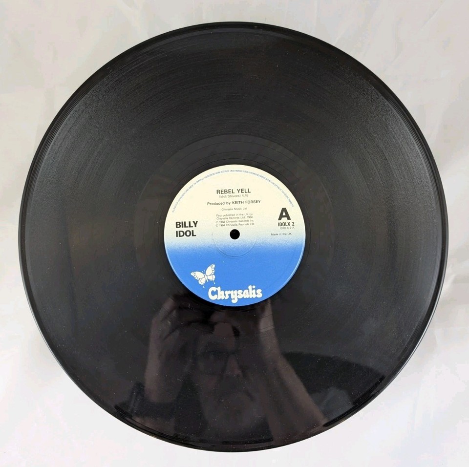 Billy Idol Rebel Yell 12" Vinyl LP Chrysalis Records 1984 UK Pressing ...