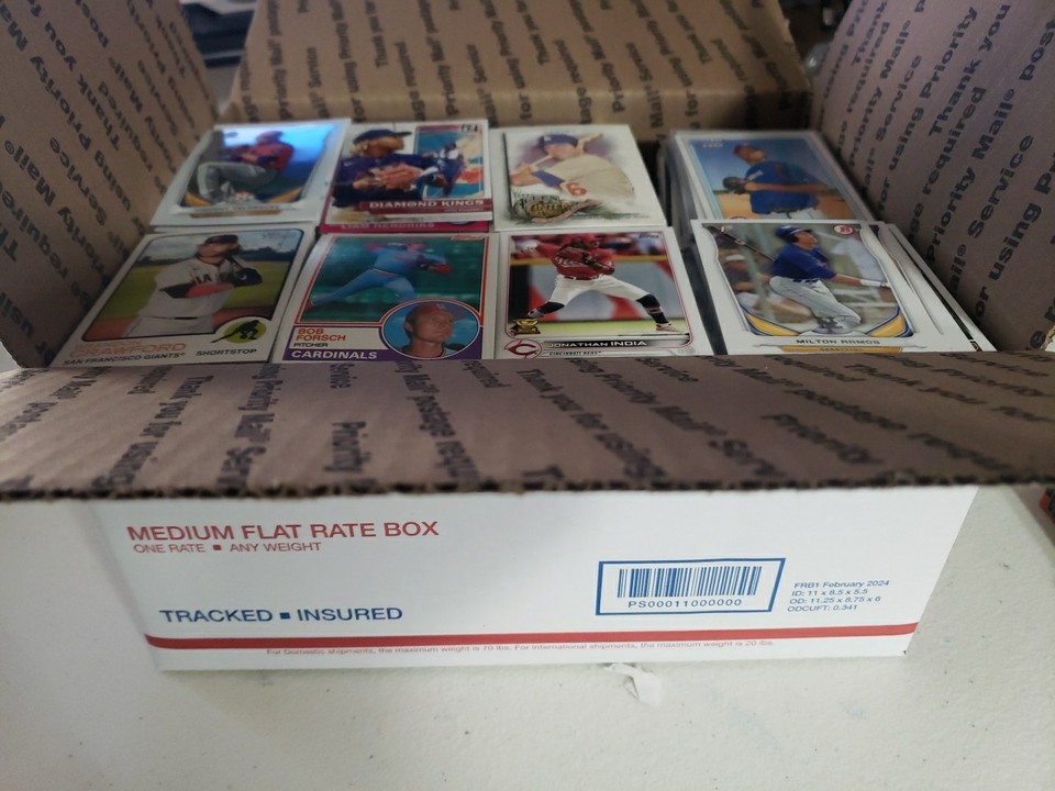 Sports Card Collection - Medium Flat Rate Box Lot 21 | eBay