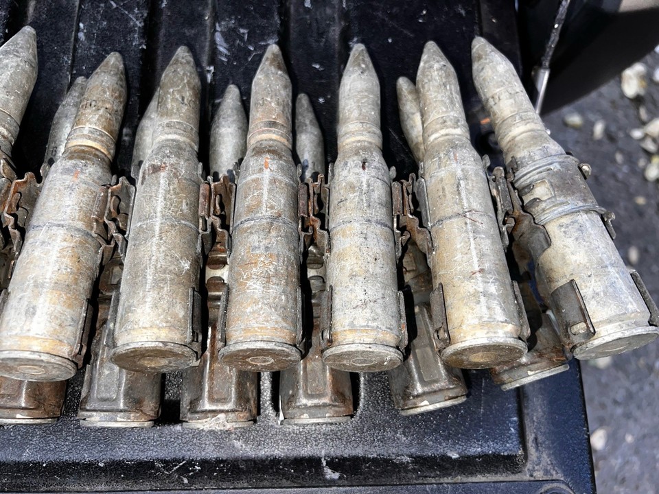 20mm Dummy Shell Round 55 Attached Belt M61 Vulcan Vietnam Artillery ...