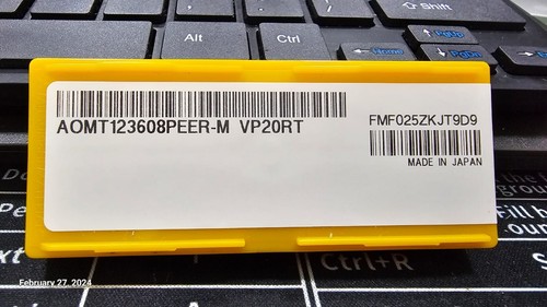 ORIGINAL MITSUBISHI AOMT 123608PEER-M VP20RT MILLING CARBIDE INSERTS ...
