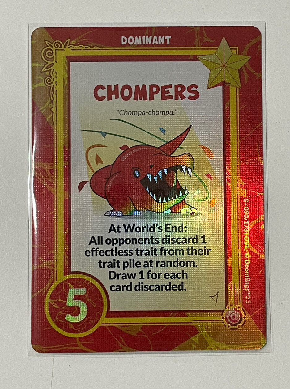 Doomlings Card Game Chompers Holofoil (Overlush) Unplayed | eBay