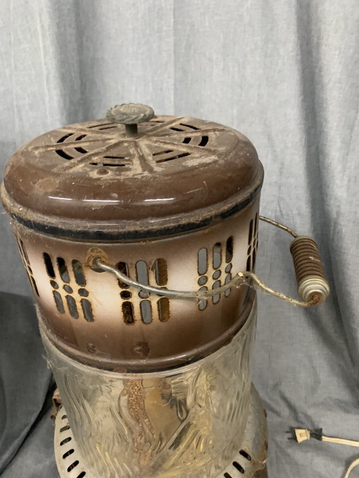 Antique Perfection Kerosene Heater With Pyrex Glass Globe | eBay