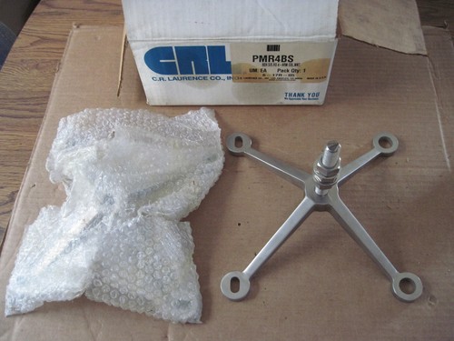 Lot of 2 PMR4BS Brushed Stainless Regular Duty 4-Way Arm Column Mount ...