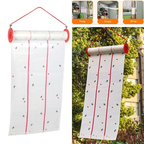 Cuttable Fly Stick Traps Hanging Sticky Bug Catcher Gardening Supplies ...