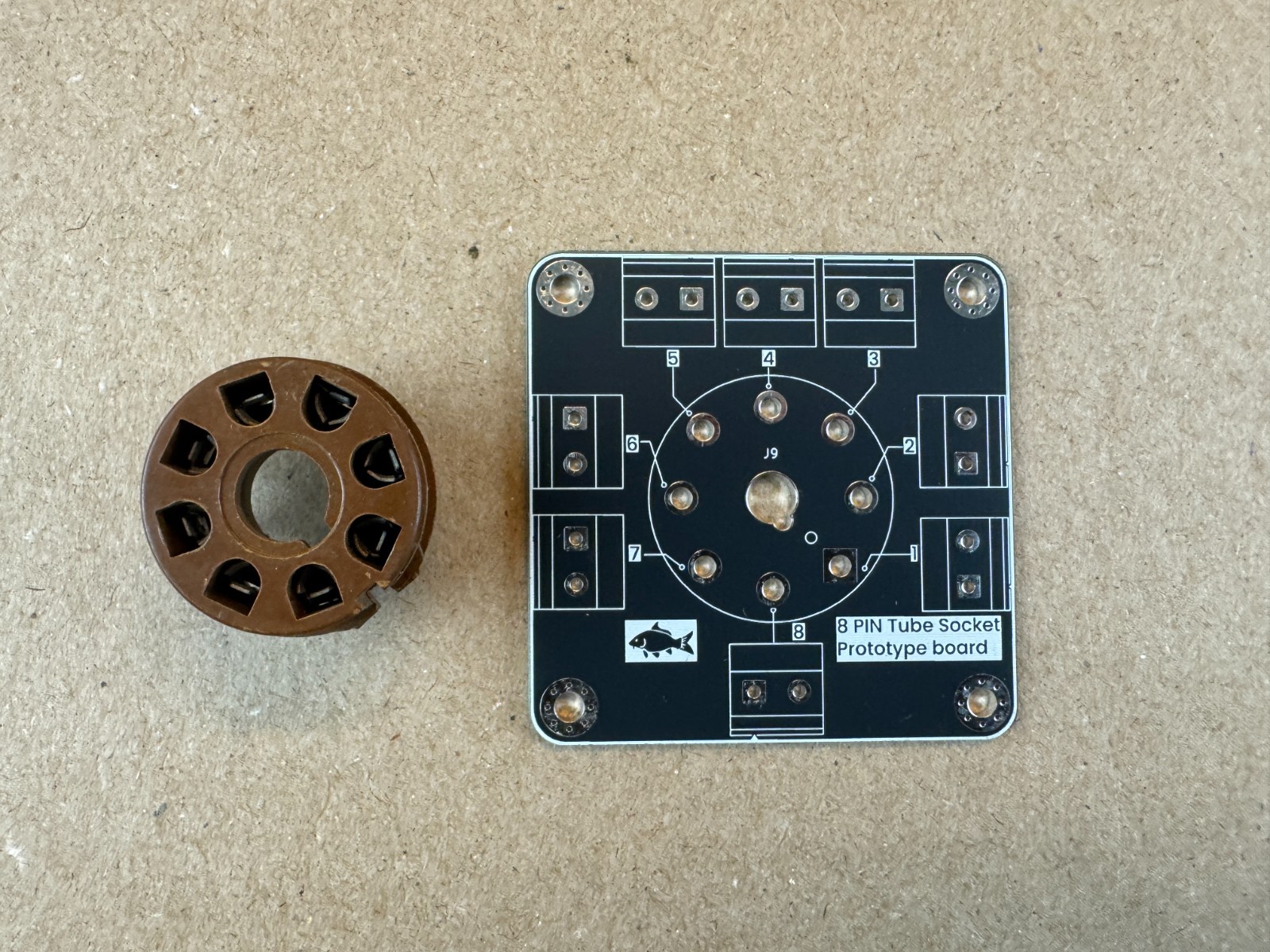 New 8-Pin Octal Vacuum Tube Board Prototype Adapter Socket DIY ...