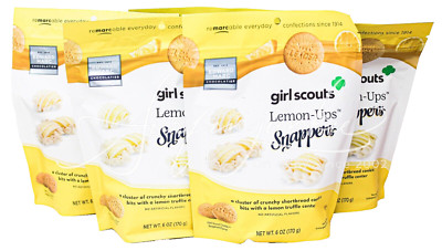 Girl Scout Lemon-Ups Lemon Up Snappers Cookies Candies Shortbread 6 ...