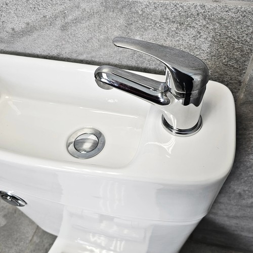 Duo All In One Toilet Basin Sink Space Saving 2 in 1 Cloakroom Unit ...