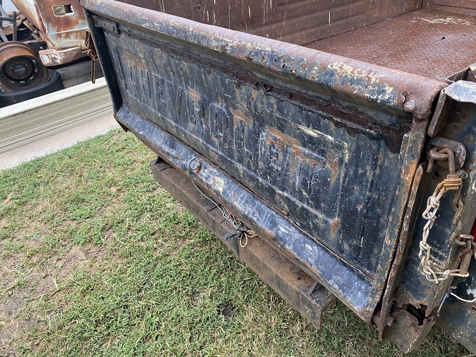 55-59 1955-1959 Chevy Truck Stepside Tailgate Black | 1956 1957 1958 ...