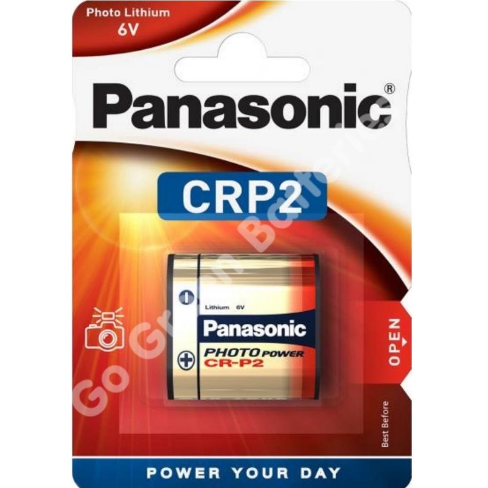 4 x Panasonic CRP2 6V Lithium Power Photo Battery 223 CR223 DL223 2032 ...