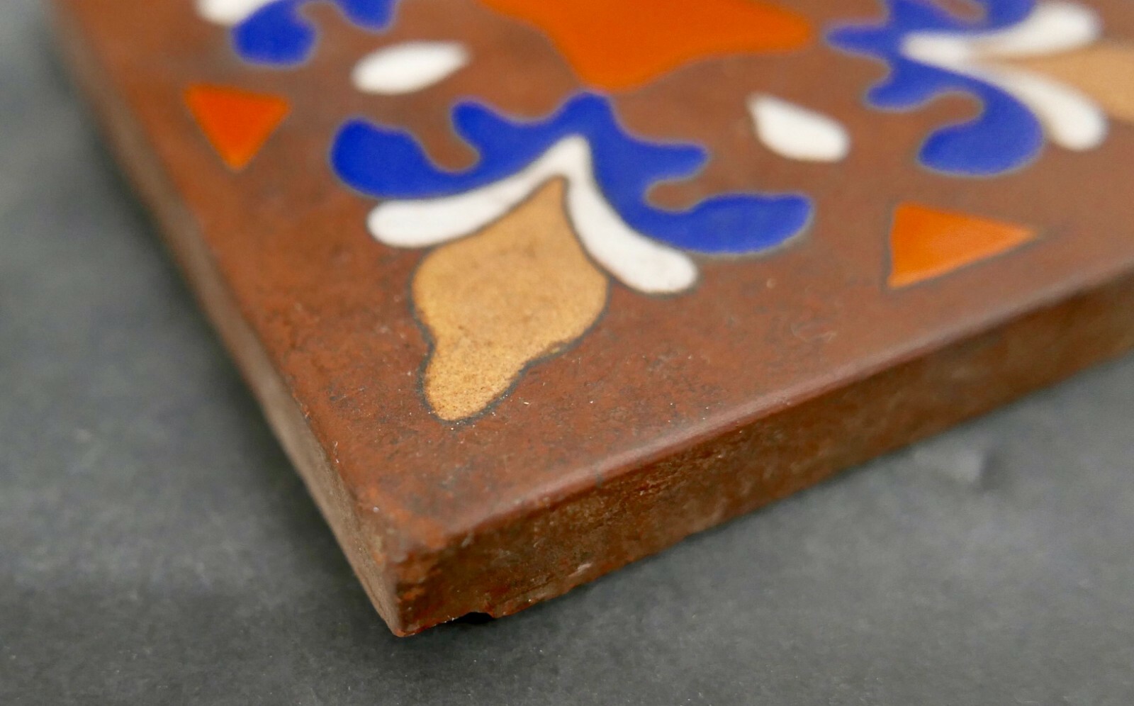 Vintage Floral Tile Terra Cotta | eBay