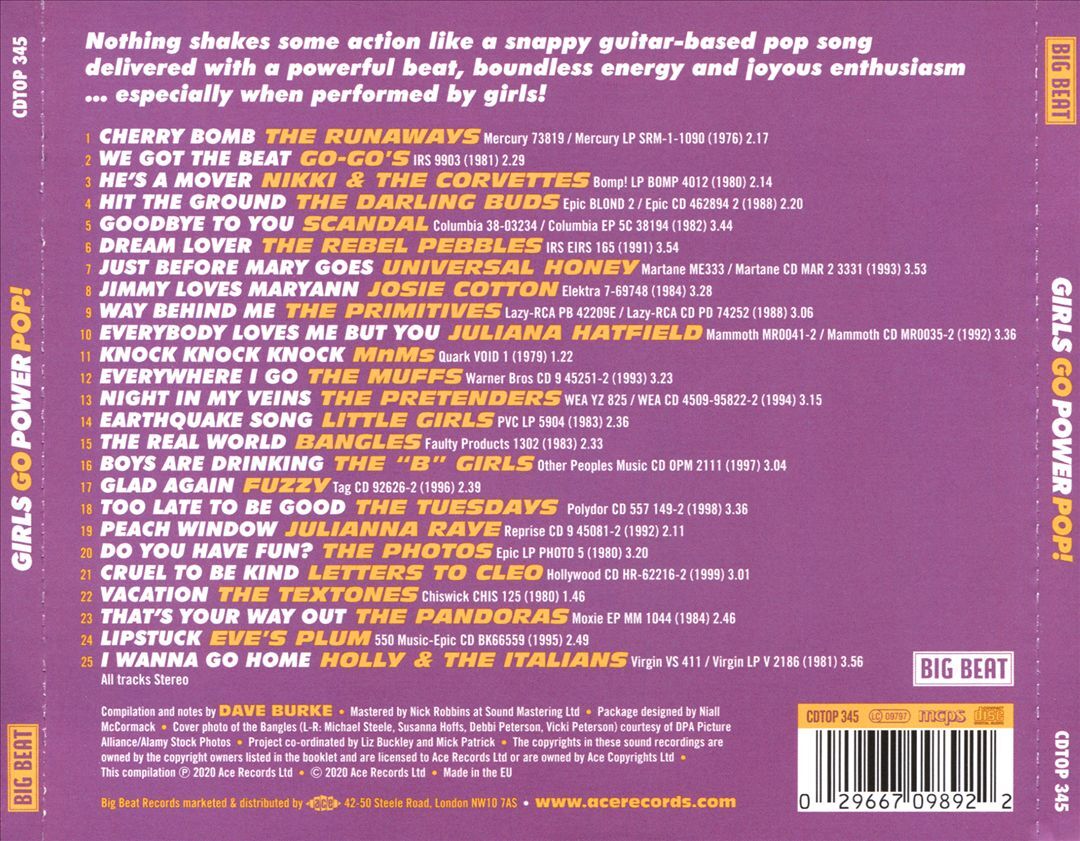 VARIOUS ARTISTS - GIRLS GO POWER POP! NEW CD 29667098922| eBay