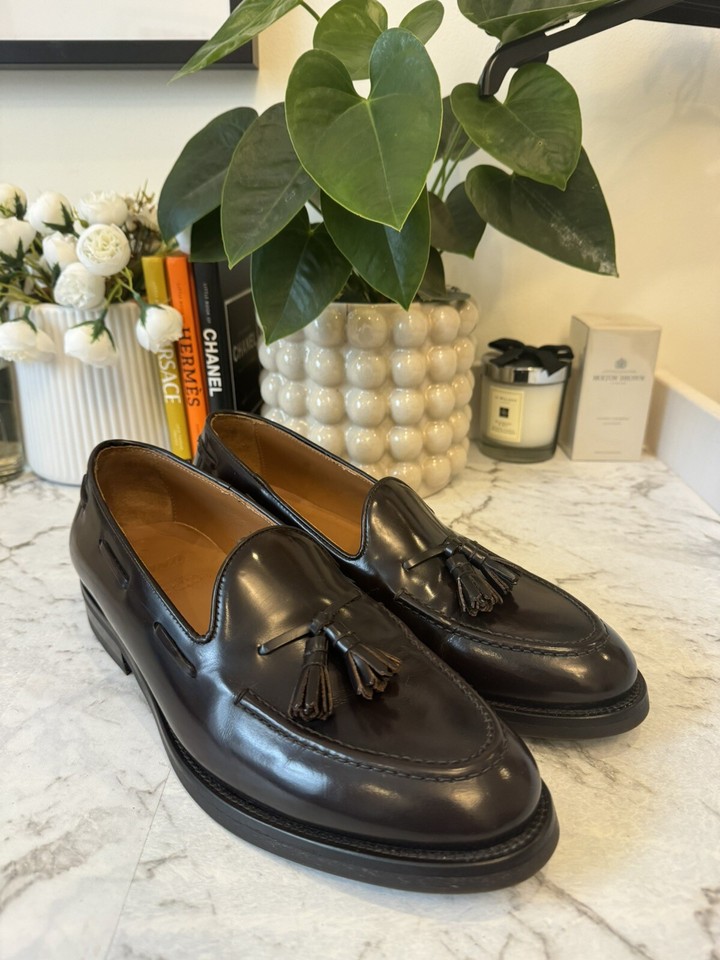 £350 Velasca Milano Penny Loafers Vibram Soles, Brown Leather Men’s ...
