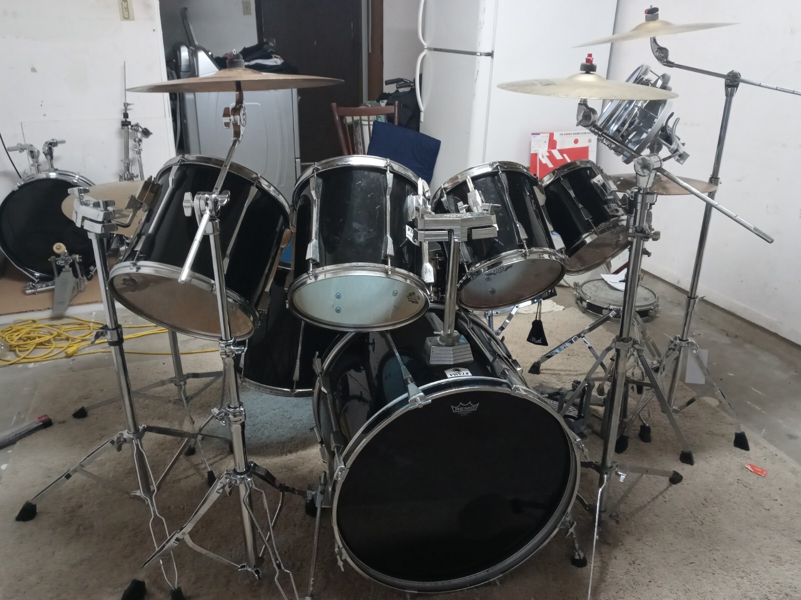 used complete drum sets with cymbals | eBay