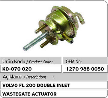 Deutz - Volvo Turbo Wastegate Actuator 12709880050 | eBay