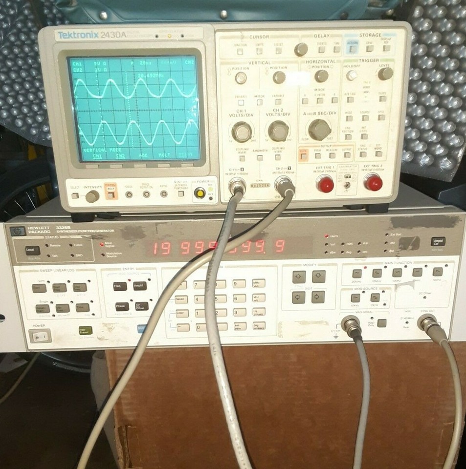 HP3325B 21MHz Synthesized Function Generator TESTED Sweep 1mV res ...