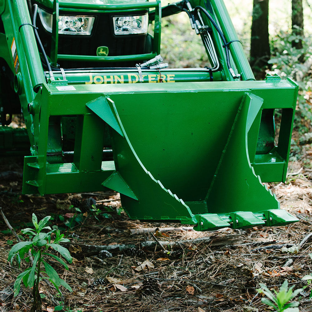 Titan Attachments USA Made Green Extreme Duty Stump Bucket Tree Spade ...