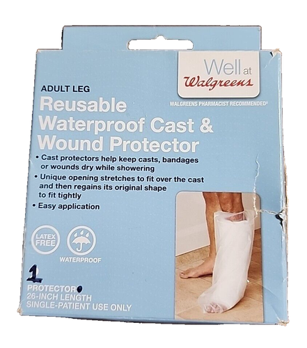 Walgreens Adult Reusable Cast & Wound Protector Water Resistant 1 Ct 26 ...