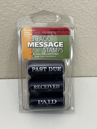 Stamp-Ever 3 Pack Message Stamp Kit Made in USA NEW 10736029312| eBay