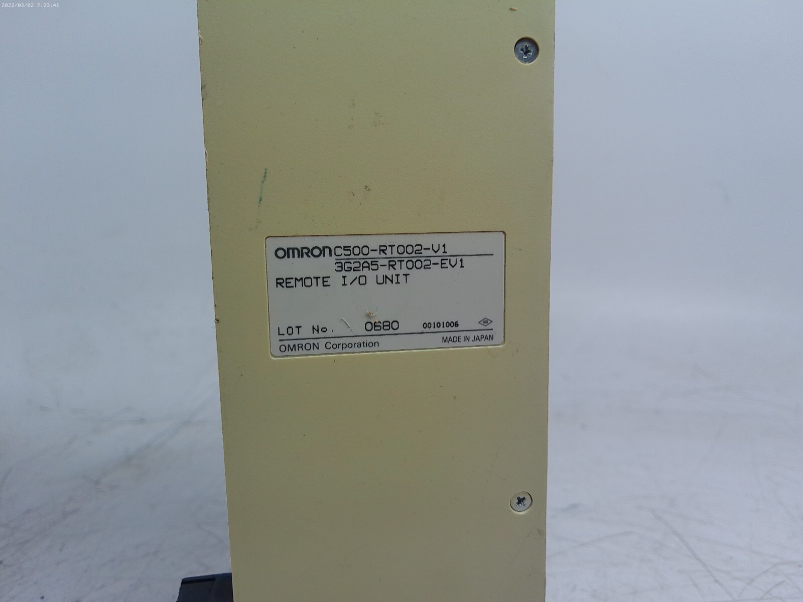 OMRON C500-RT001-V1 / 3G2A5-RT002-EV1 REMOTE I/O UNIT MODULE | eBay