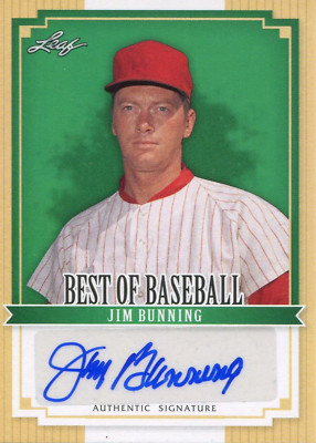 Jim Bunning 2012 Leaf Autographed Card | eBay