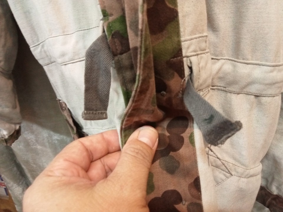 VTG Austrian KAZ 57 Pea Dot Erbsenmuster Camo Parka Coat HBA Army ...