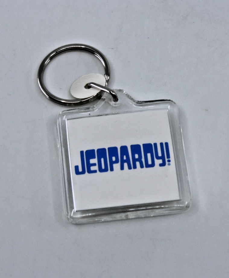Jeopardy Wheel Of Fortune Double Sided Key Tag Fob Ring Acrylic w ...