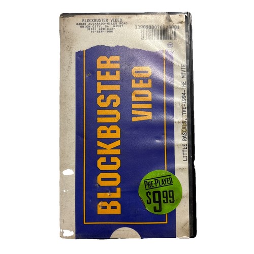 Blockbuster Video VHS Clamshell Rental Case & Tape Little Rascals The ...