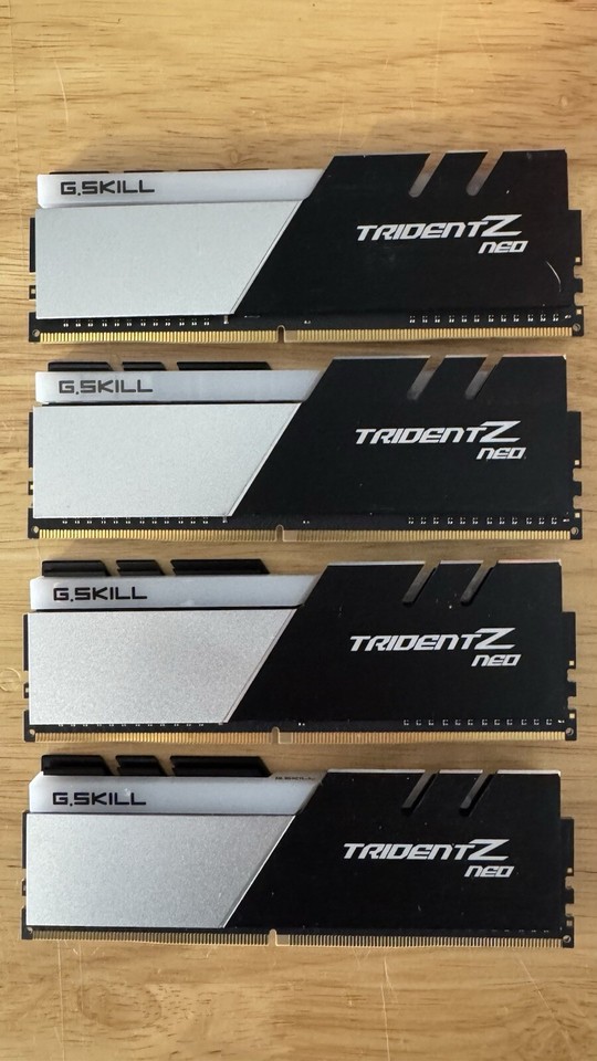 G.SKILL TridentZ Neo RGB 32GB (4x8GB) 3800 MHz *CL14* DDR4 (B-Die) *14 ...