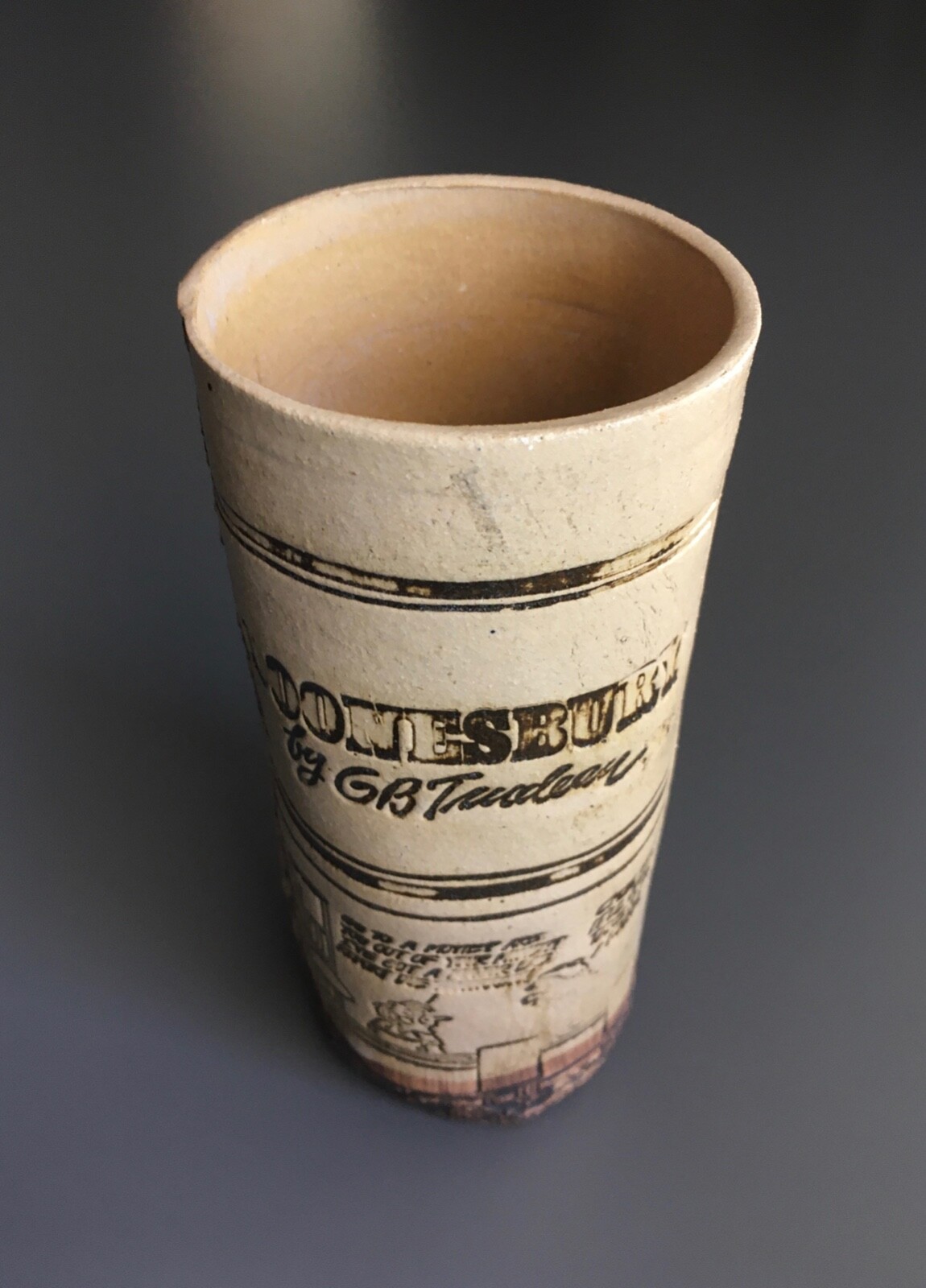 Vintage Doonesbury Garry Trudeau Comic Ceramic Pottery Cup Signed by ...