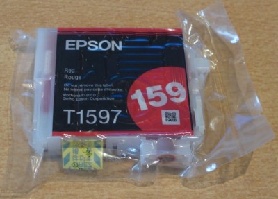 GENUINE EPSON T1597 Red cartridge ORIGINAL KINGFISHER vacuum sealed ...