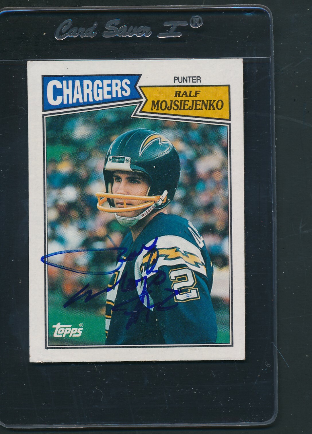 1987 Topps #344 Ralf Mojsiejenko Chargers Signed Auto *B6415 | eBay