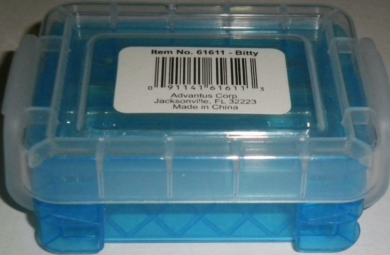 Super Stacker 3" x 2.5" x 1.25" Bitty Blue Box Locking Lid Cropper ...