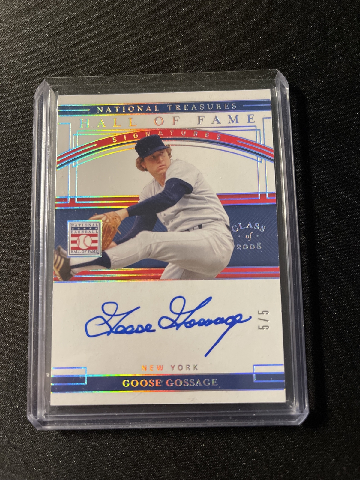 2020 National Treasures Goose Gossage ~ Hall of Fame Signatures On Card ...