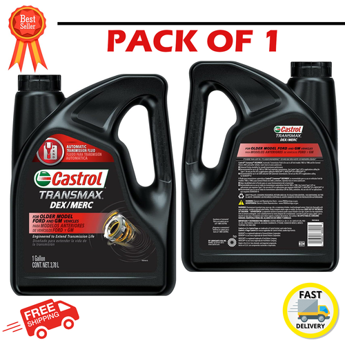 Castrol TRANSMAX DEX/MERC ATF, 1 Gallon, Automatic , Black, 128 Fluid ...