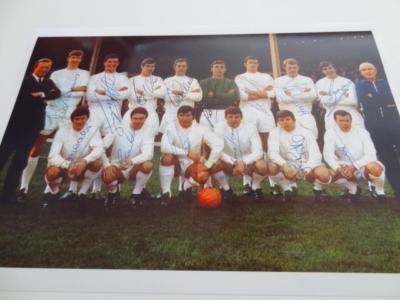 SWINDON TOWN FC DON ROGERS & TEAM SIGNED PRE-PRINT 1969 LEAGUE CUP ...