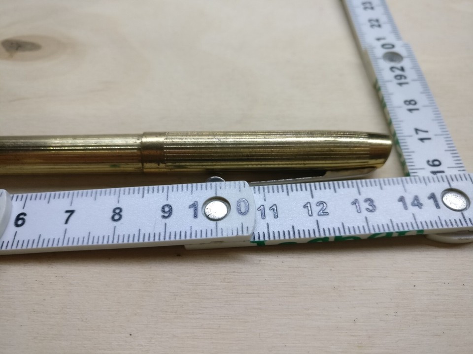 Golden tone Senator Germany old ballpoint pen collectible no refill ...